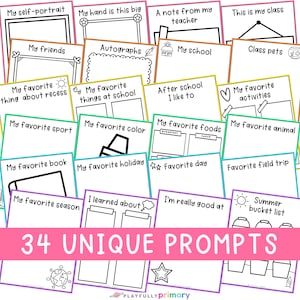End of the School Year Memory Book | Kindergarten Graduation Keepsake ...