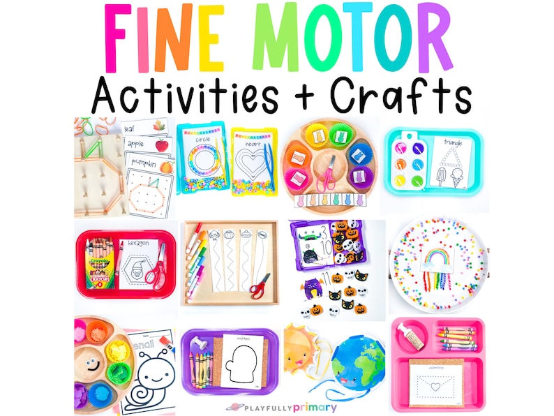Fine Motor Skills Activities Bundle – Printable Worksheets for ...