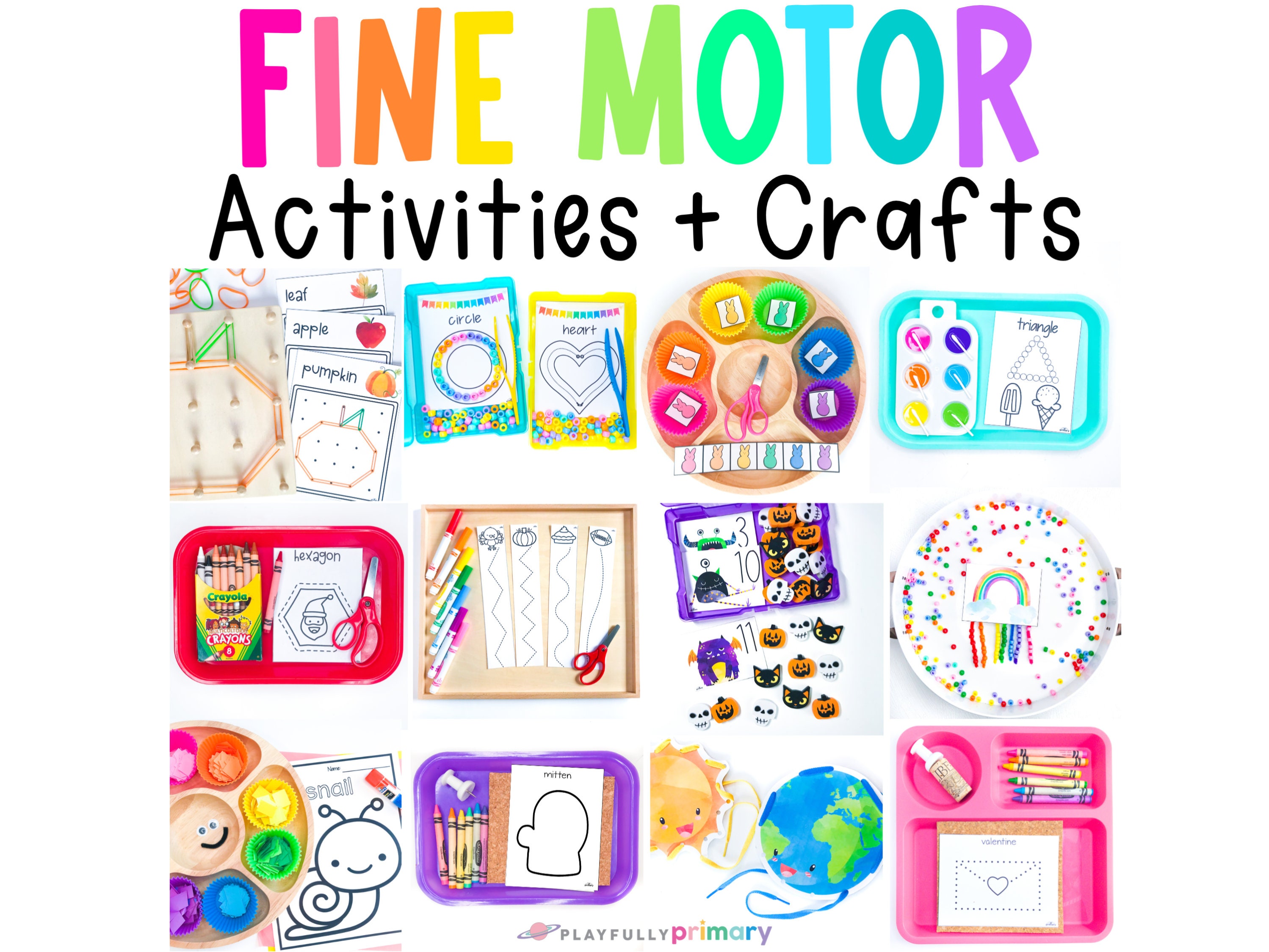 Activités de motricité fine, ensemble d'activités Montessori ...