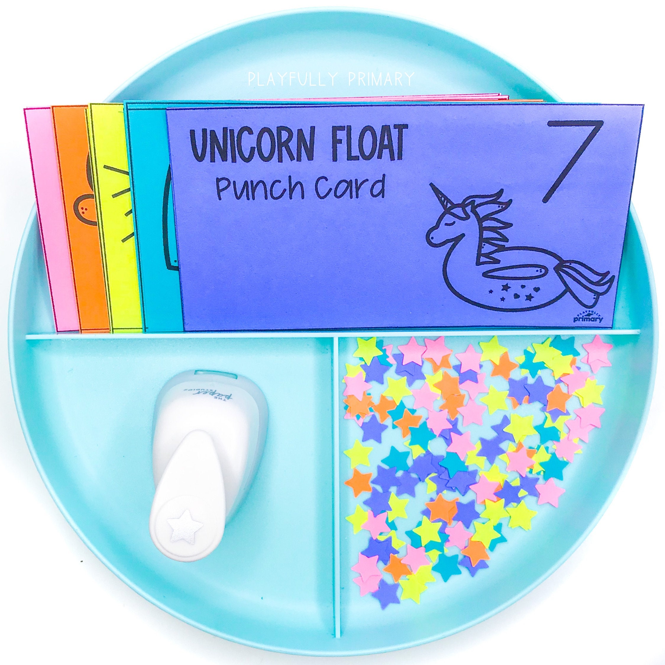 Fine Motor Hole Punch Summer Preschool Printables, Montessori Summer ...