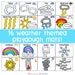Weather Theme Playdough Mats Printable, Kindergarten + Preschool ...