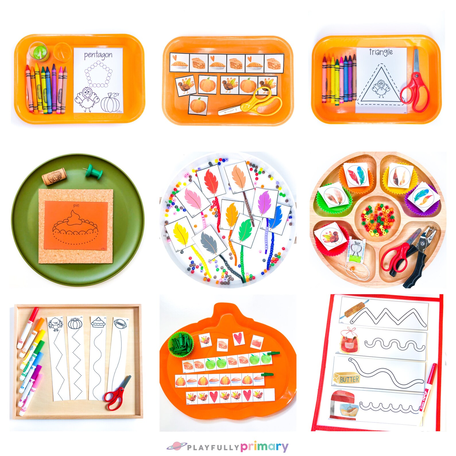 November Fine Motor Activities, Thanksgiving Kindergarten Preschool ...