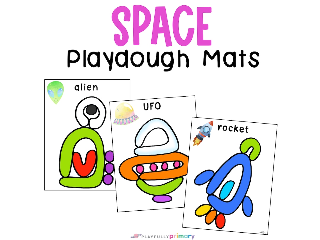 Space Play Dough Mats, Outer Space Printables, Space Kids Activity ...