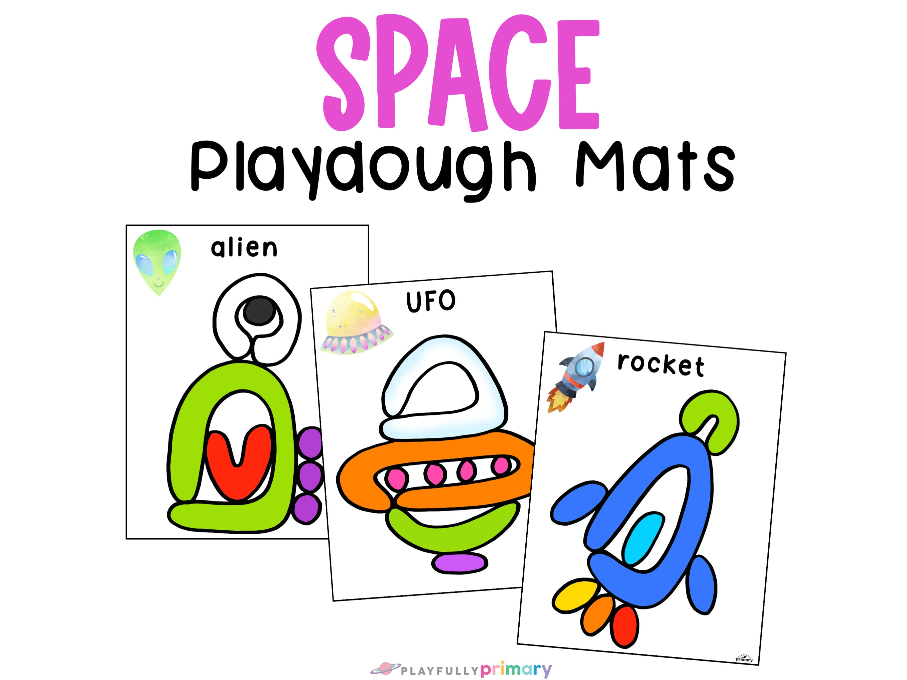 Space Play Dough Mats, Outer Space Printables, Space Kids Activity ...