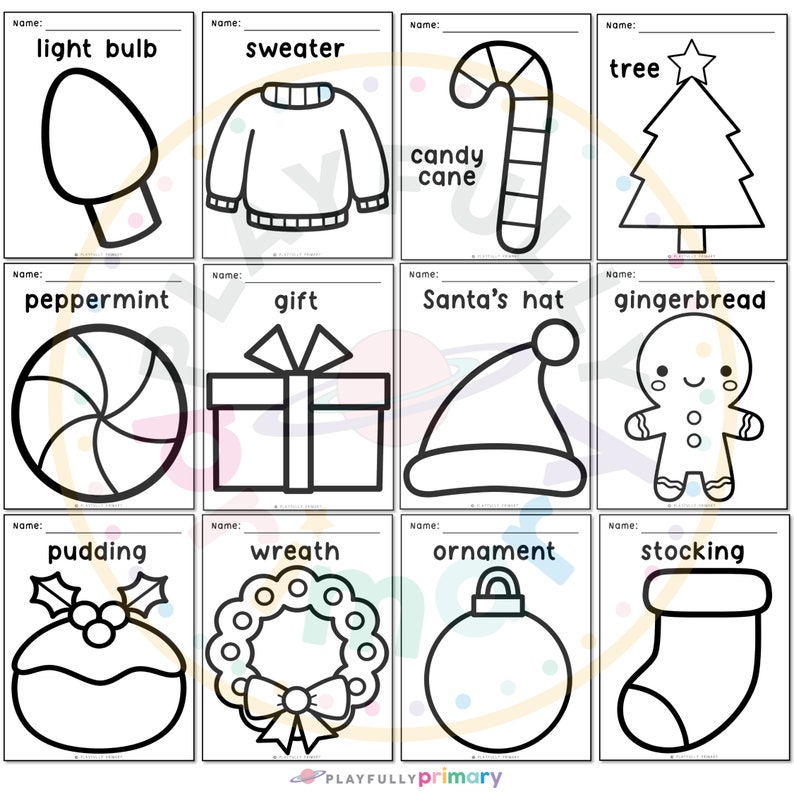 Christmas Crafts for Kids Classroom Printable, Kindergarten Preschool ...