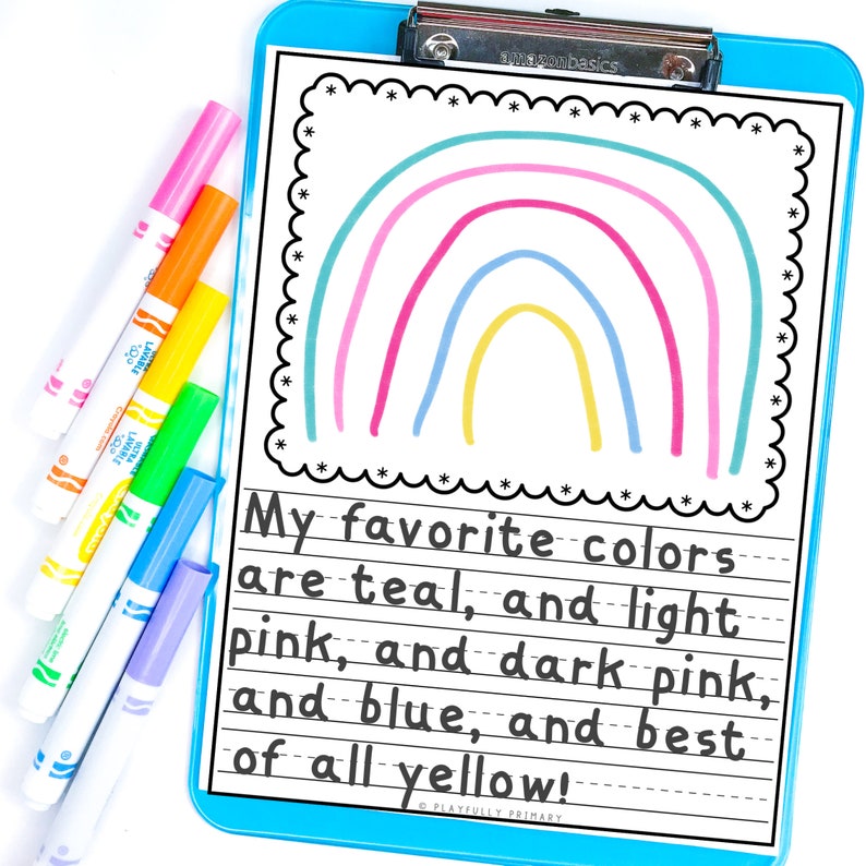Printable Journal Pages for Kindergarten + First Grade Writing Journals ...