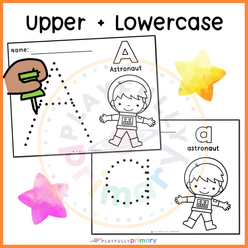 Alphabet Pin Poke Activity - Push Pin Art Printable - Montessori Pin ...