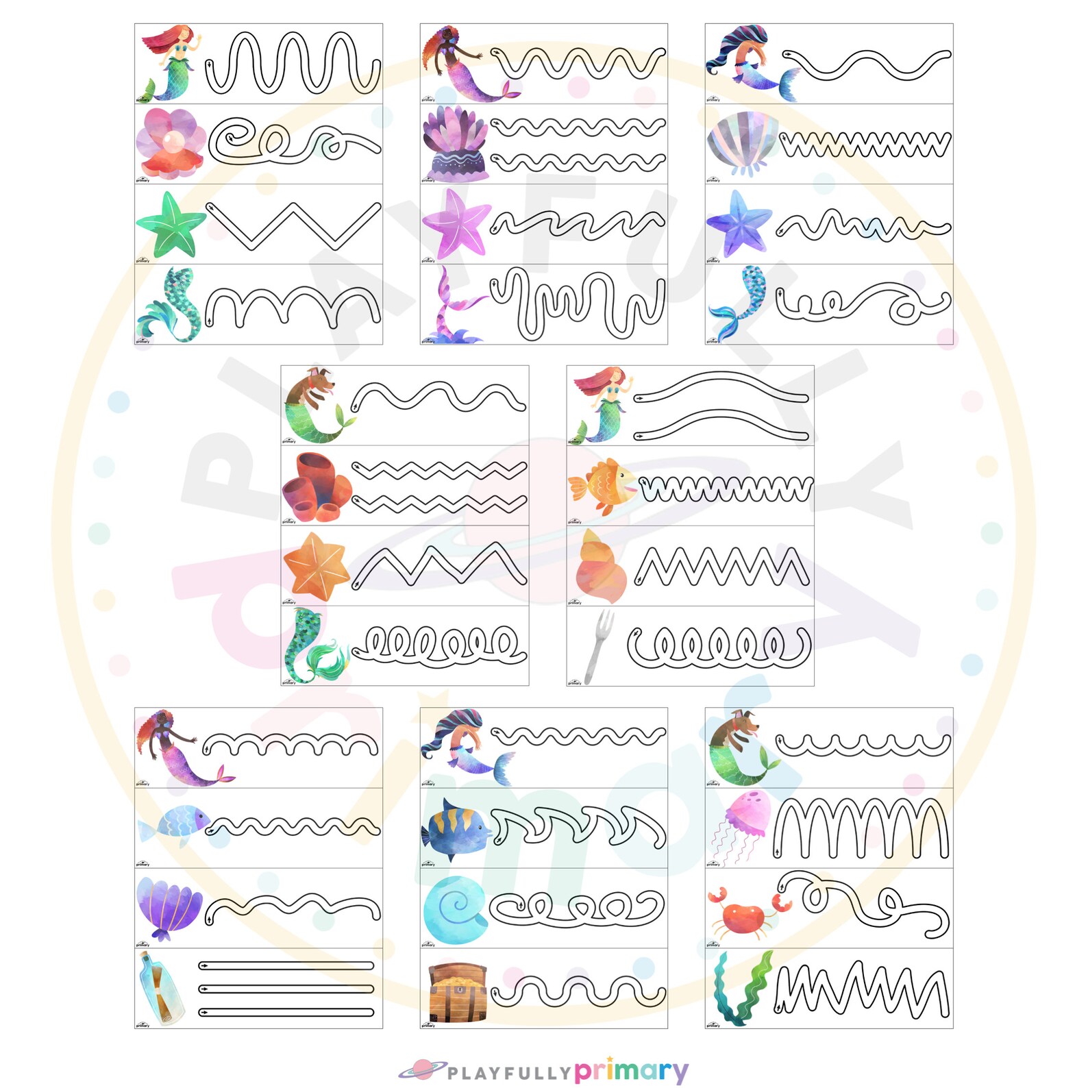 Mermaid Activity, Under the Sea Activity, Ocean Unit Study Printable ...