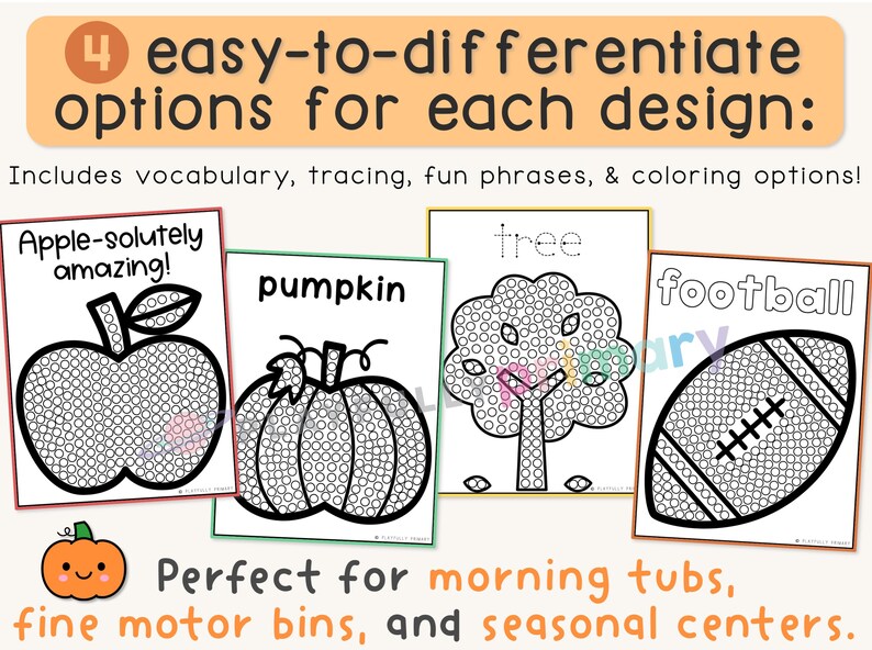 Fall Q-tip Painting Craft - Fine Motor Art for Preschool and ...