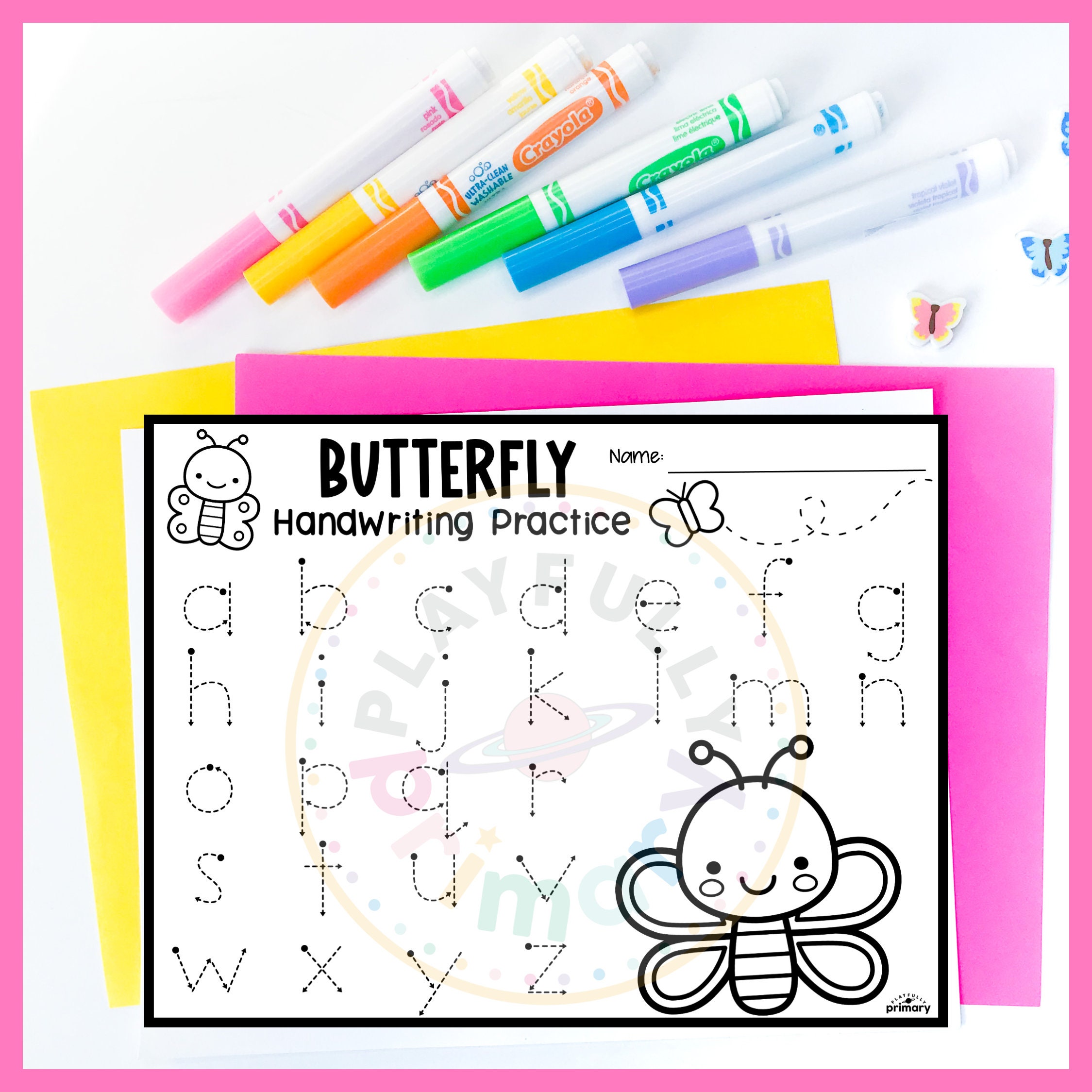Butterfly Letter Formation Printable - Butterfly Unit Study Activity ...