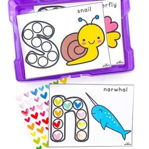 Dot Marker Printable Alphabet Task Cards - Dot Marker Alphabet - Dot ...