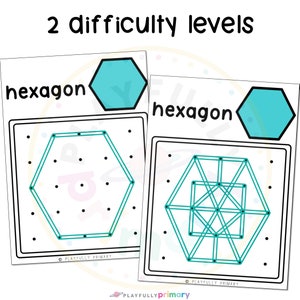 Geoboard Shape Cards, Printable Geoboard Pattern Templates ...