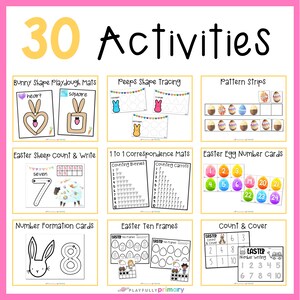Easter Preschool Curriculum Unit Theme Activities, Easter Homeschool ...