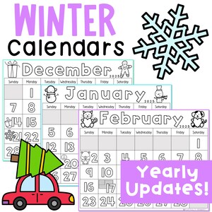 Monthly Calendar Tracing Numbers and Coloring Pages for Kids Printable ...