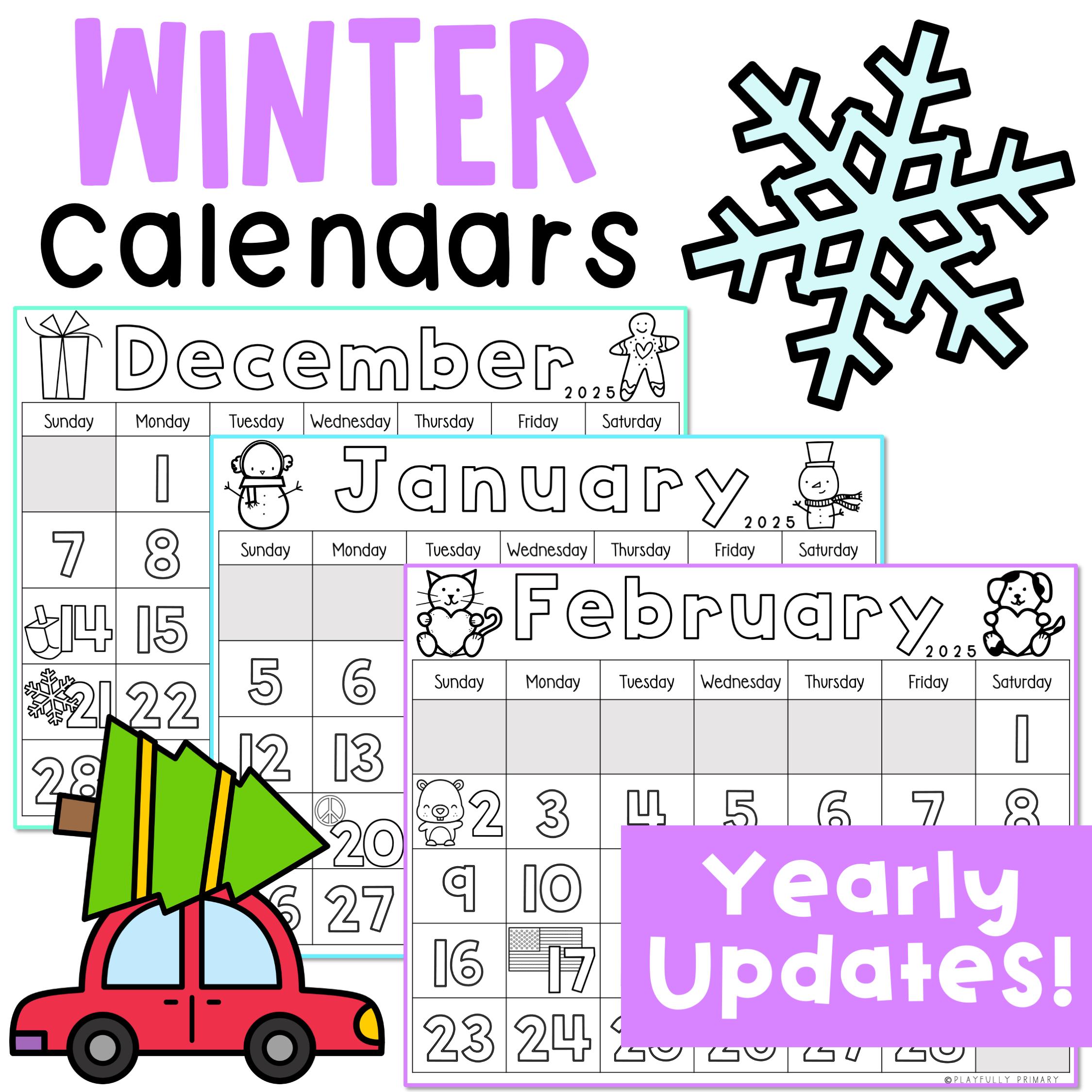 Monthly Calendar Tracing Numbers and Coloring Pages for Kids Printable ...
