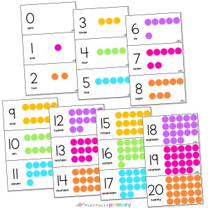 Counting Printable Counting Mats Preschool Mini Eraser Task Cards ...