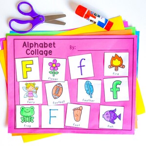 Beginning Sounds Worksheets | Cut and Paste Alphabet Activities ...