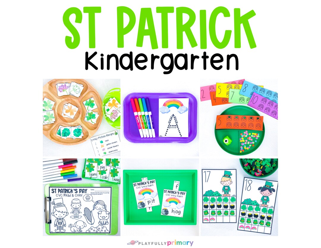 St Patrick's Day Homeschool Printables Kindergarten Math, Reading ...