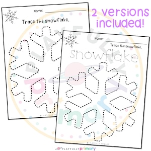 Snowflake Activity Sheets for Kids, Snowflake Unit Study Homeschool ...