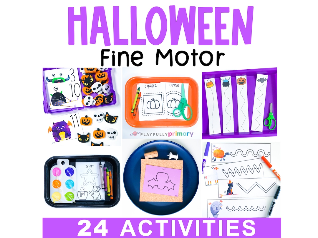 Halloween Fine Motor Activities, Preschool Fine Motor Halloween ...