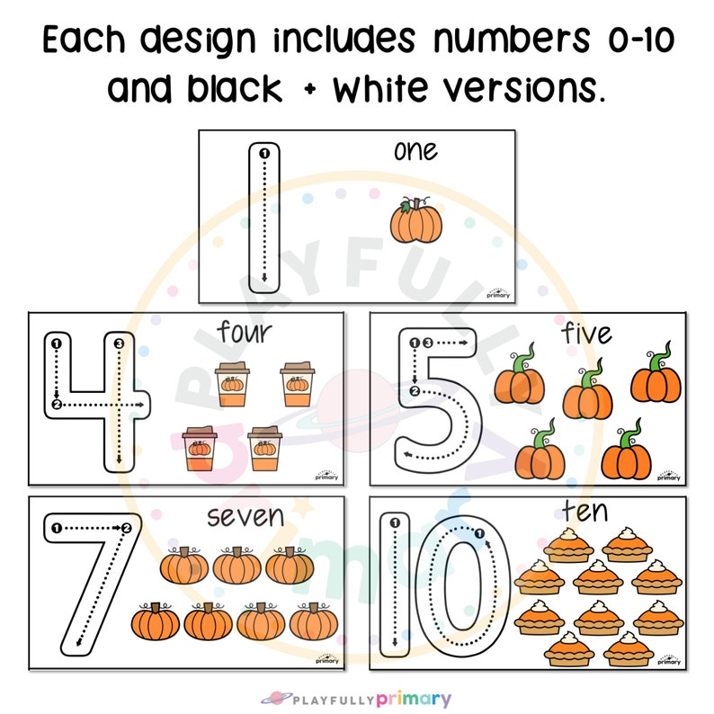 Pumpkin Dot Marker Printables, Numbers 1-10 Pumpkin Mini Eraser Task ...