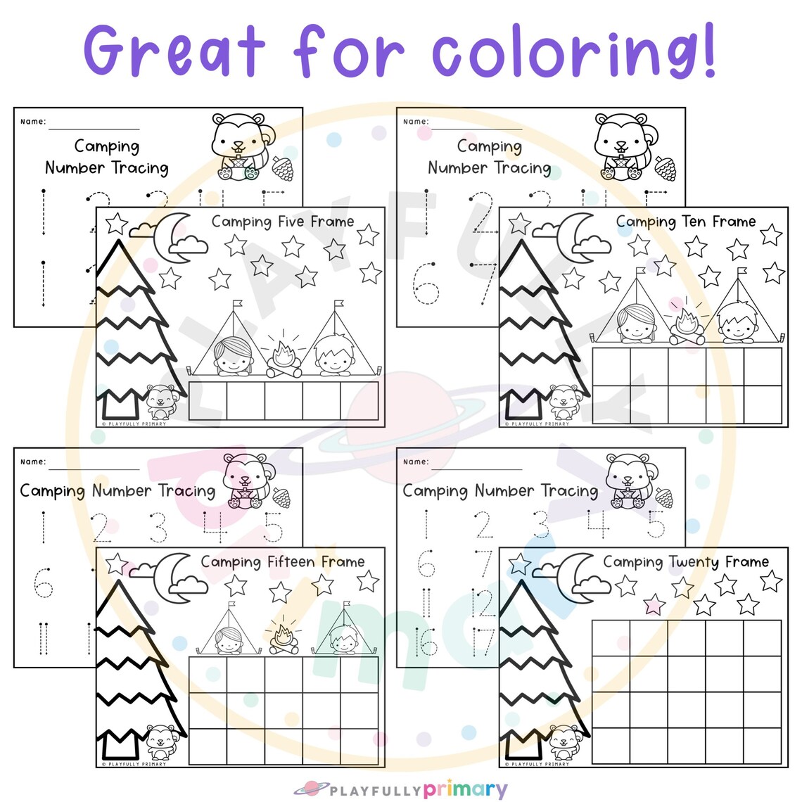 Kids Camping Activities, Camping Unit Study Math, Camping Theme Unit ...