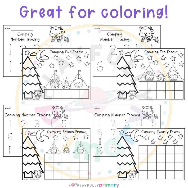 Kids Camping Activities, Camping Unit Study Math, Camping Theme Unit ...