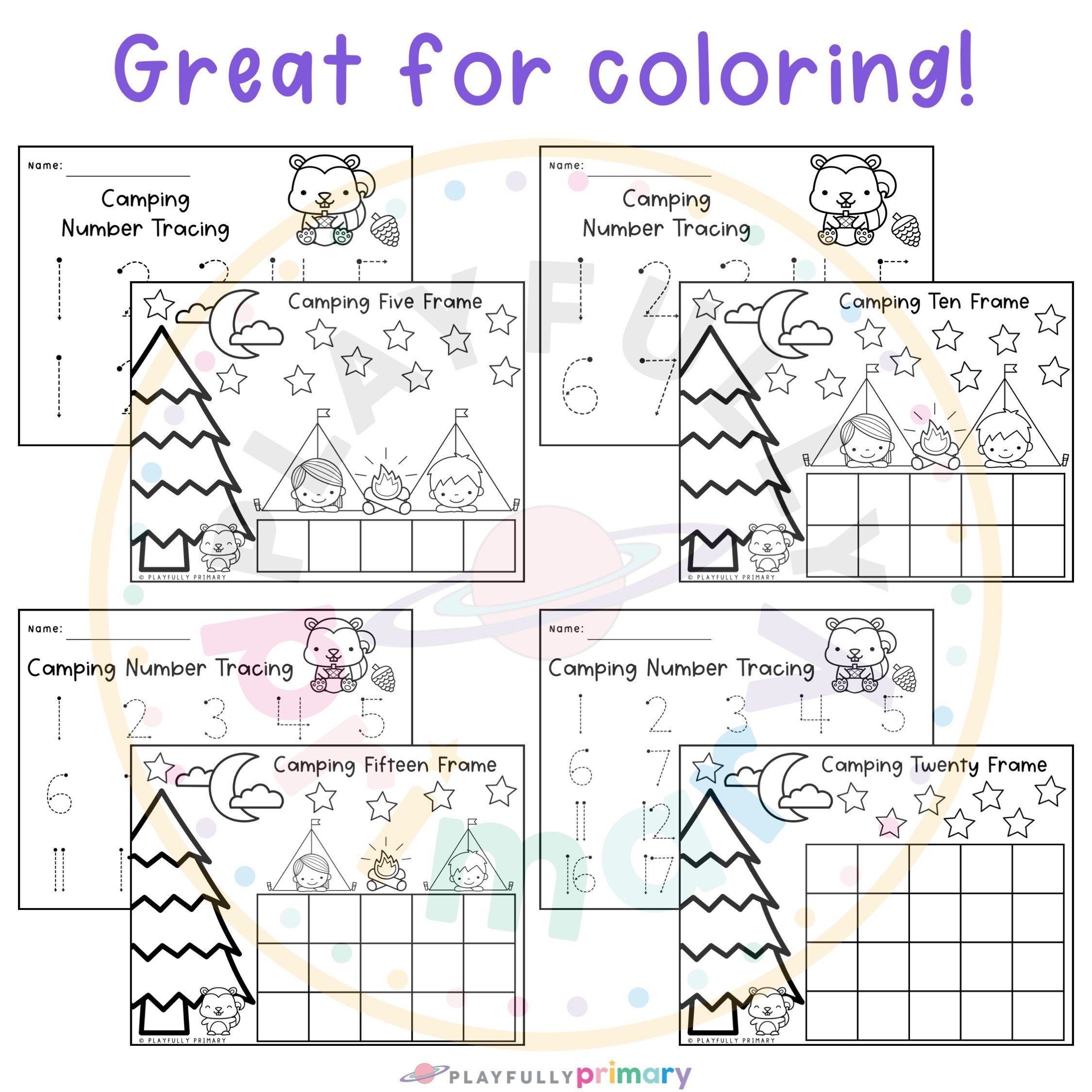 Kids Camping Activities, Camping Unit Study Math, Camping Theme Unit ...