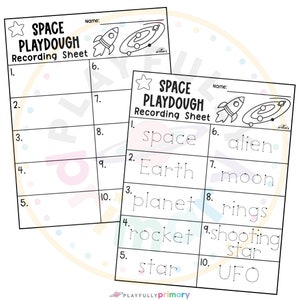 Space Play Dough Mats, Outer Space Printables, Space Kids Activity ...