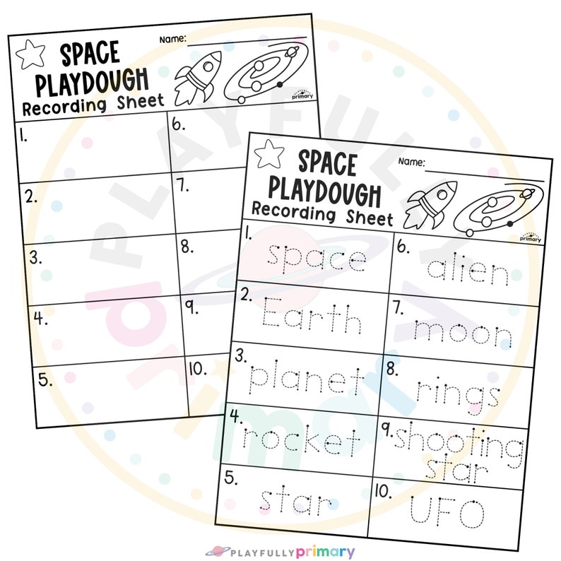 Space Play Dough Mats, Outer Space Printables, Space Kids Activity ...