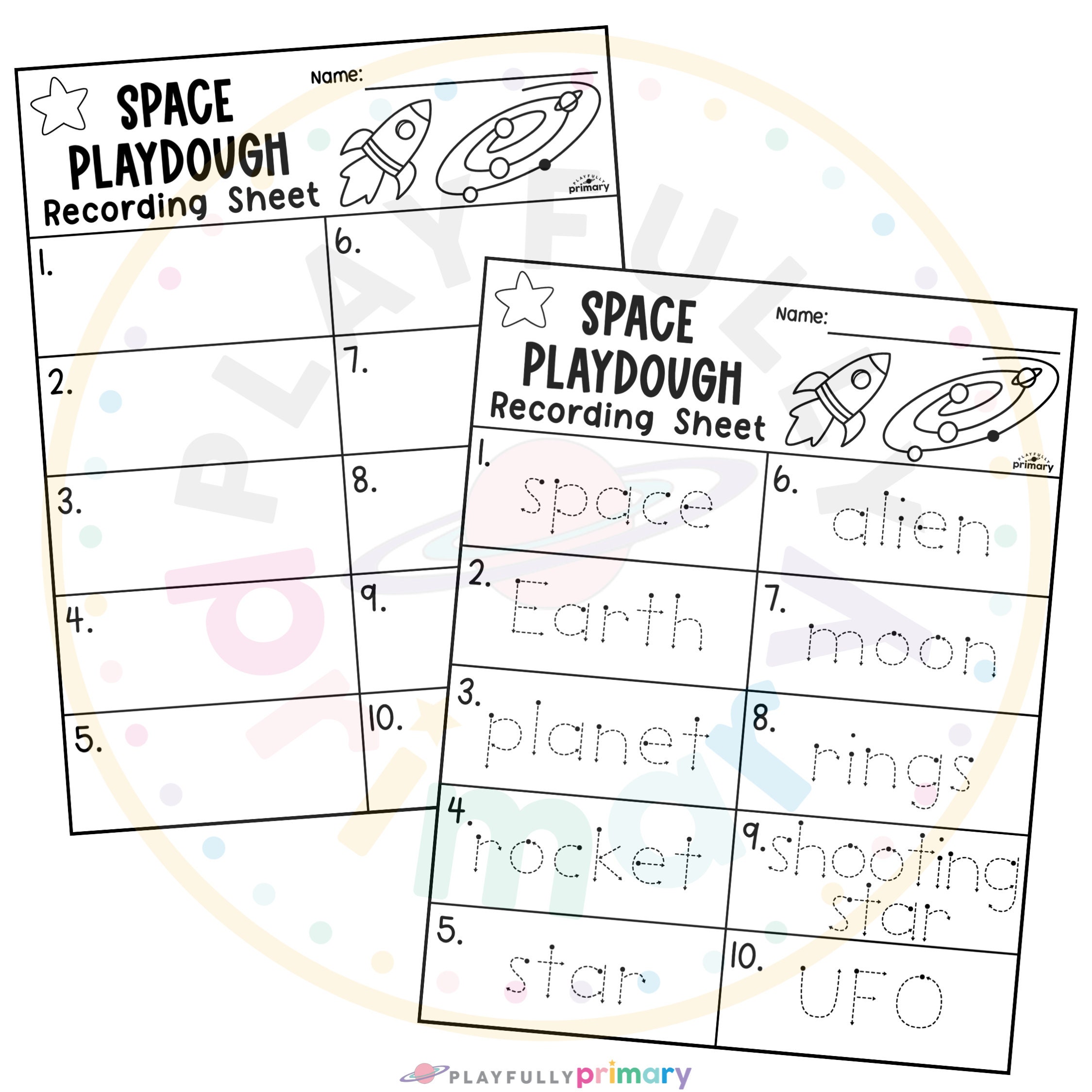 Space Play Dough Mats, Outer Space Printables, Space Kids Activity ...