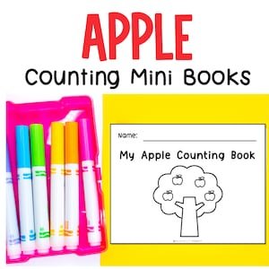Apple Counting to 10 Mini Book - Apple Theme Preschool Printable ...