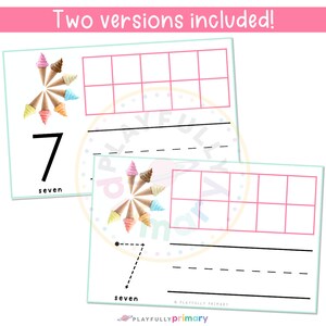 Ice Cream Activity, Preschool Summer Math, Summer Counting 1-10, Ice ...