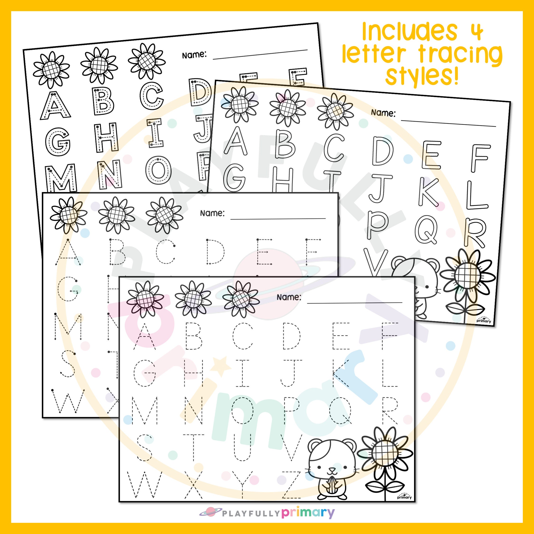 Sunflower Handwriting Practice Sheets, Autumn Sunflower Coloring Sheets ...