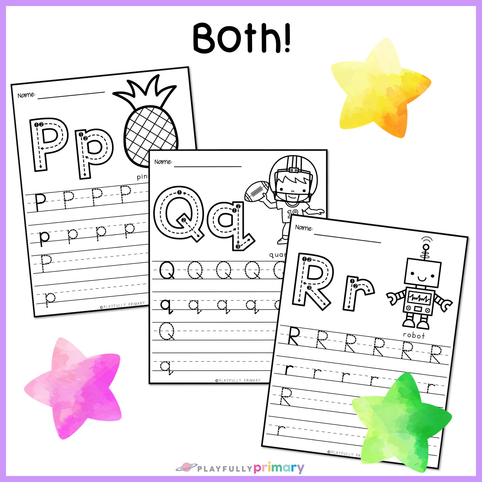 Handwriting Practice Worksheets for Kindergarten Preschool Prek ...