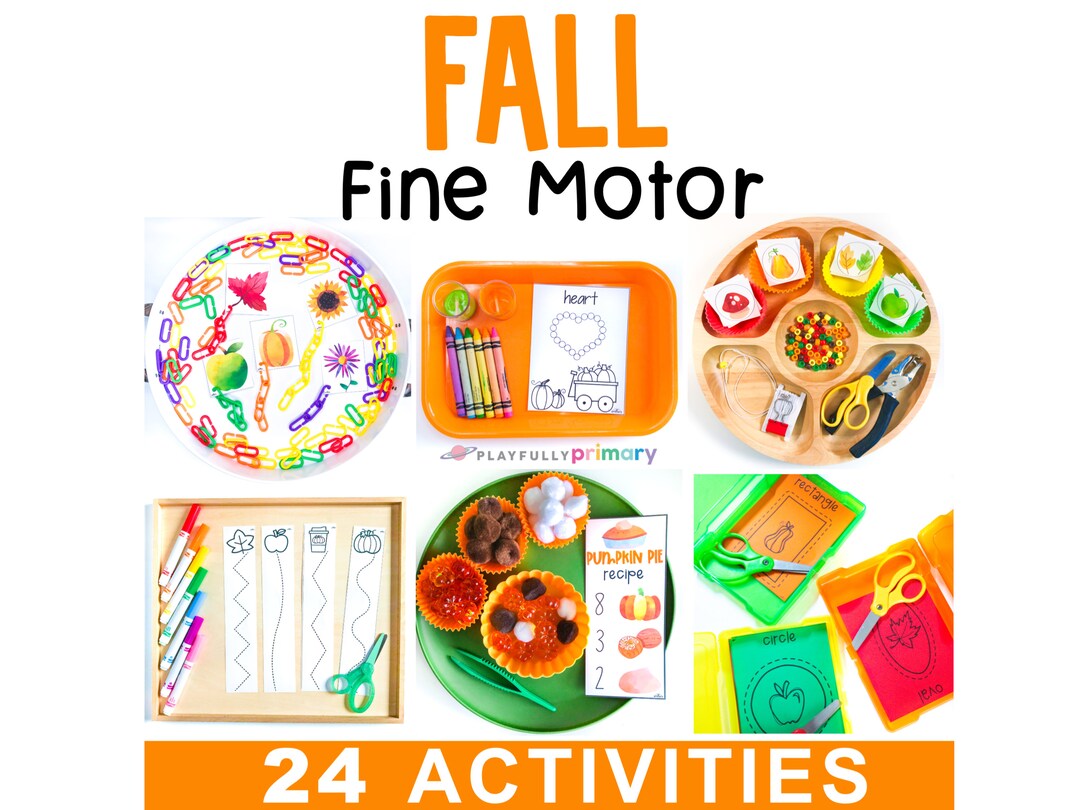 Fall Fine Motor Activities Fall Preschool Crafts Printables Autumn