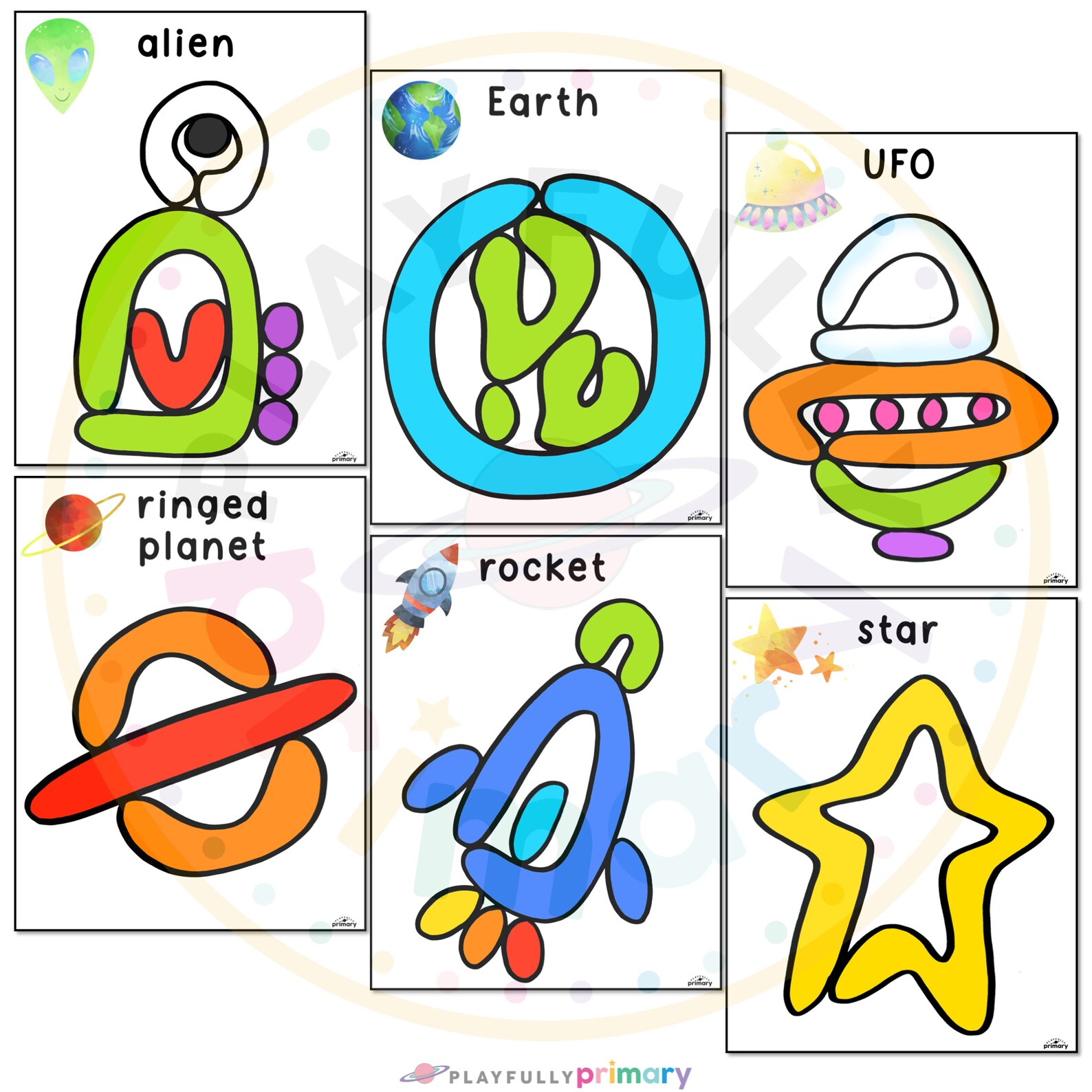 Space Play Dough Mats, Outer Space Printables, Space Kids Activity ...