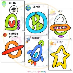 Space Play Dough Mats, Outer Space Printables, Space Kids Activity ...