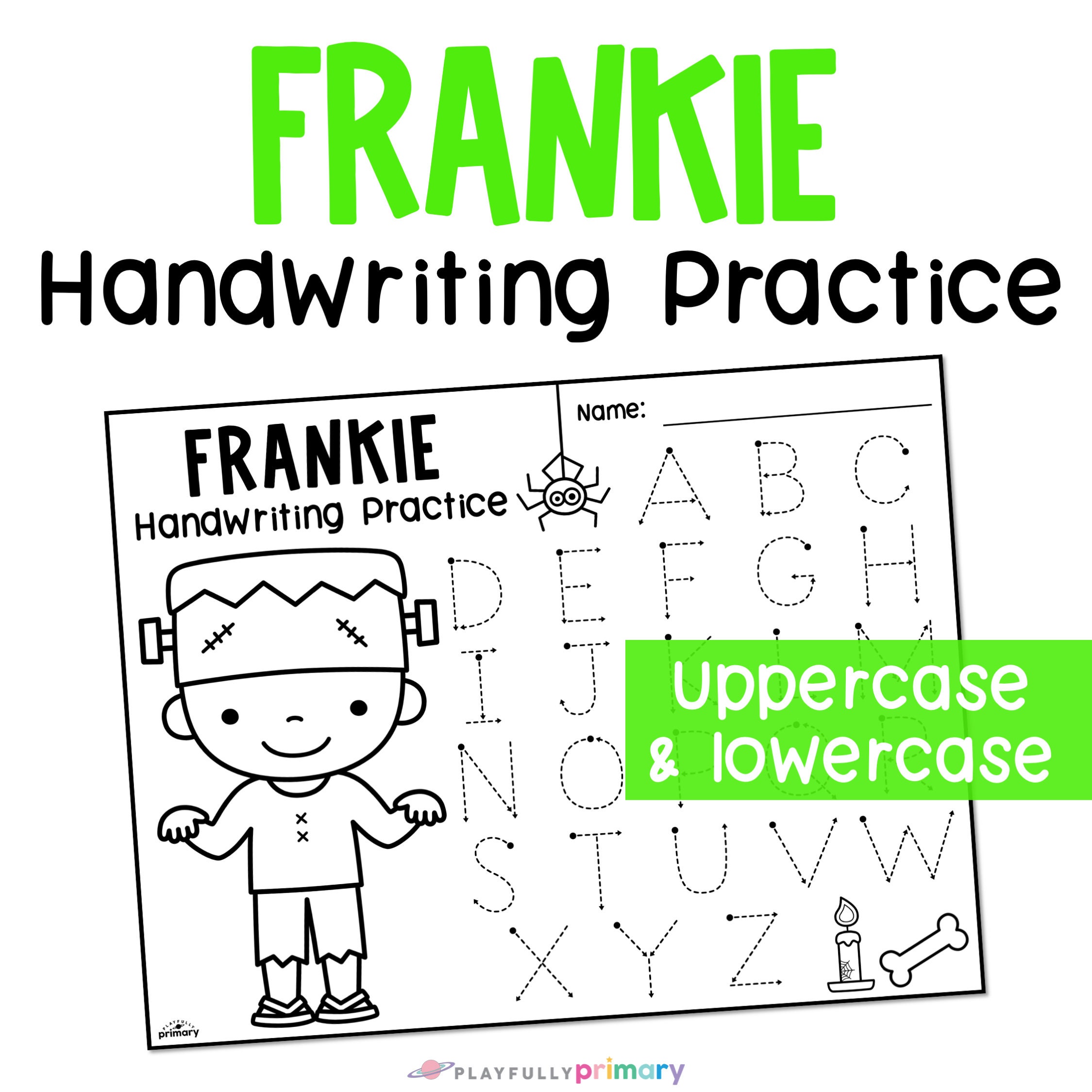 Halloween Handwriting Worksheet, Halloween Worksheets for Kindergarten ...