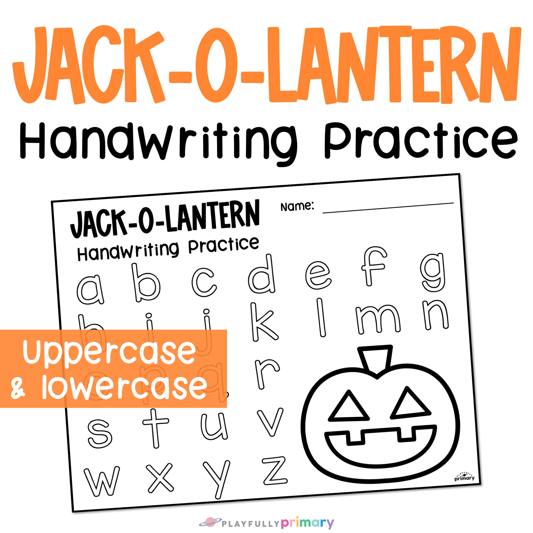 Halloween Handwriting Worksheet, Halloween Worksheets for Kindergarten ...