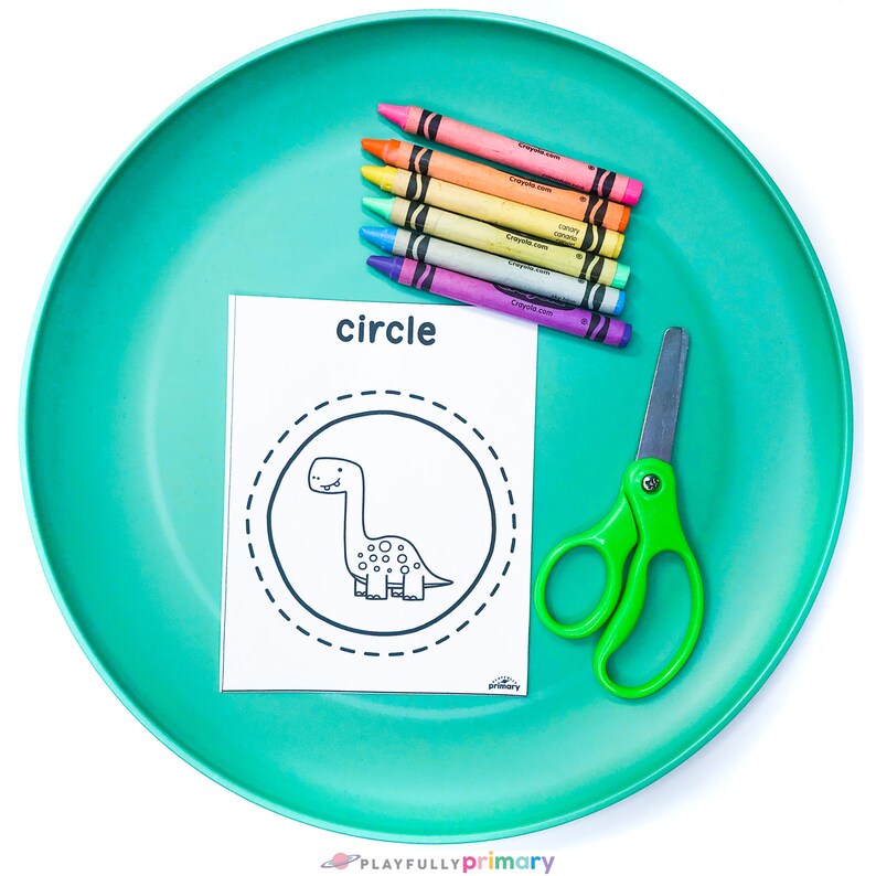 Dinosaur Shapes Activity Dinosaur Craft for Preschool Scissor - Etsy