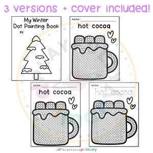 Winter Q-tip Painting Printables, Winter Theme Preschool Worksheets ...