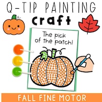 Spring Dot Art and Q-tip Art Worksheets- BW and Color! - Etsy