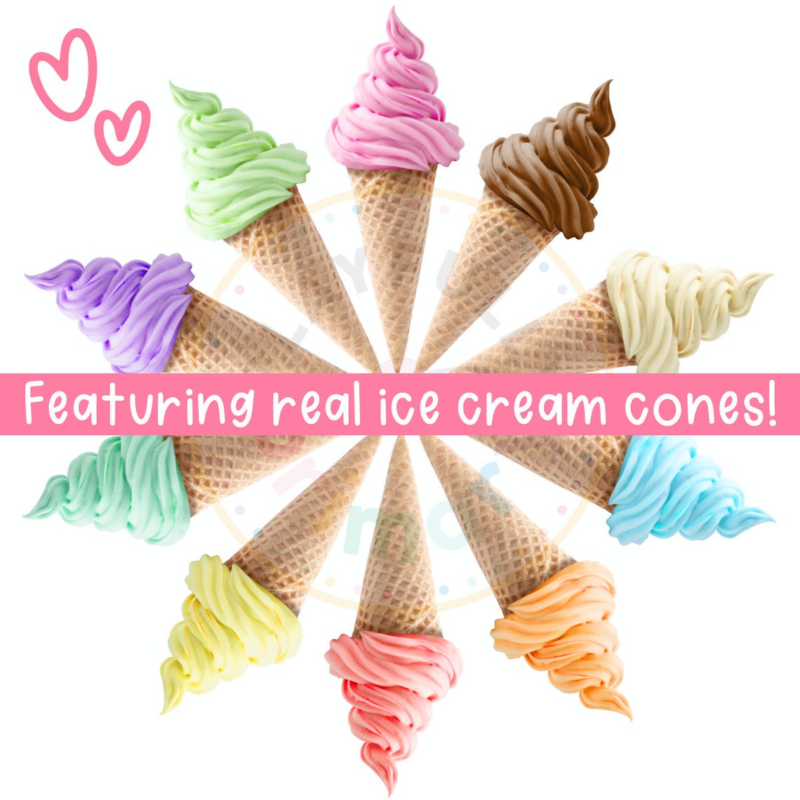 Ice Cream Activity, Preschool Summer Math, Summer Counting 1-10, Ice ...