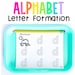 Handwriting Worksheet Kids Alphabet Letter Formation - Letter Tracing ...