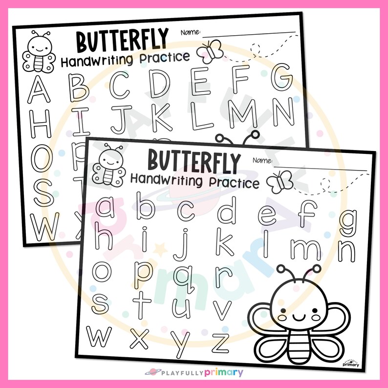 Butterfly Letter Formation Printable - Butterfly Unit Study Activity ...