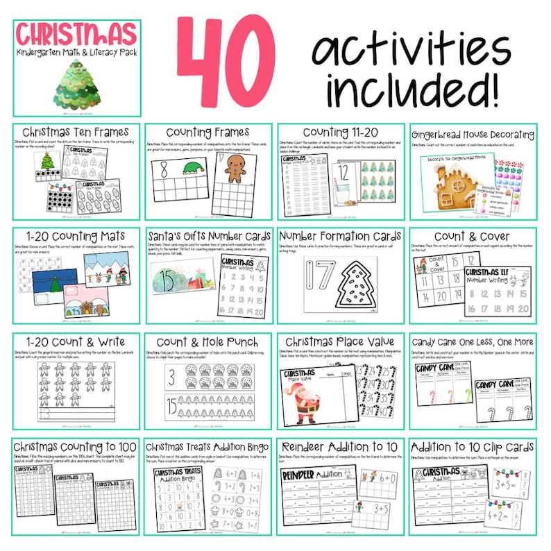 Homeschool Christmas Unit Study Activities for Kindergarten, December ...