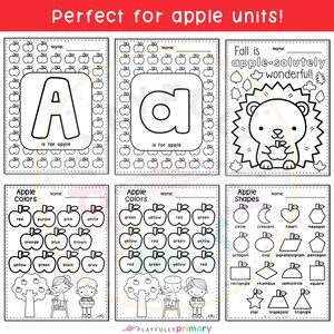 Apple Coloring Pages for Kids, Life Cycle of an Apple Theme Unit Study ...