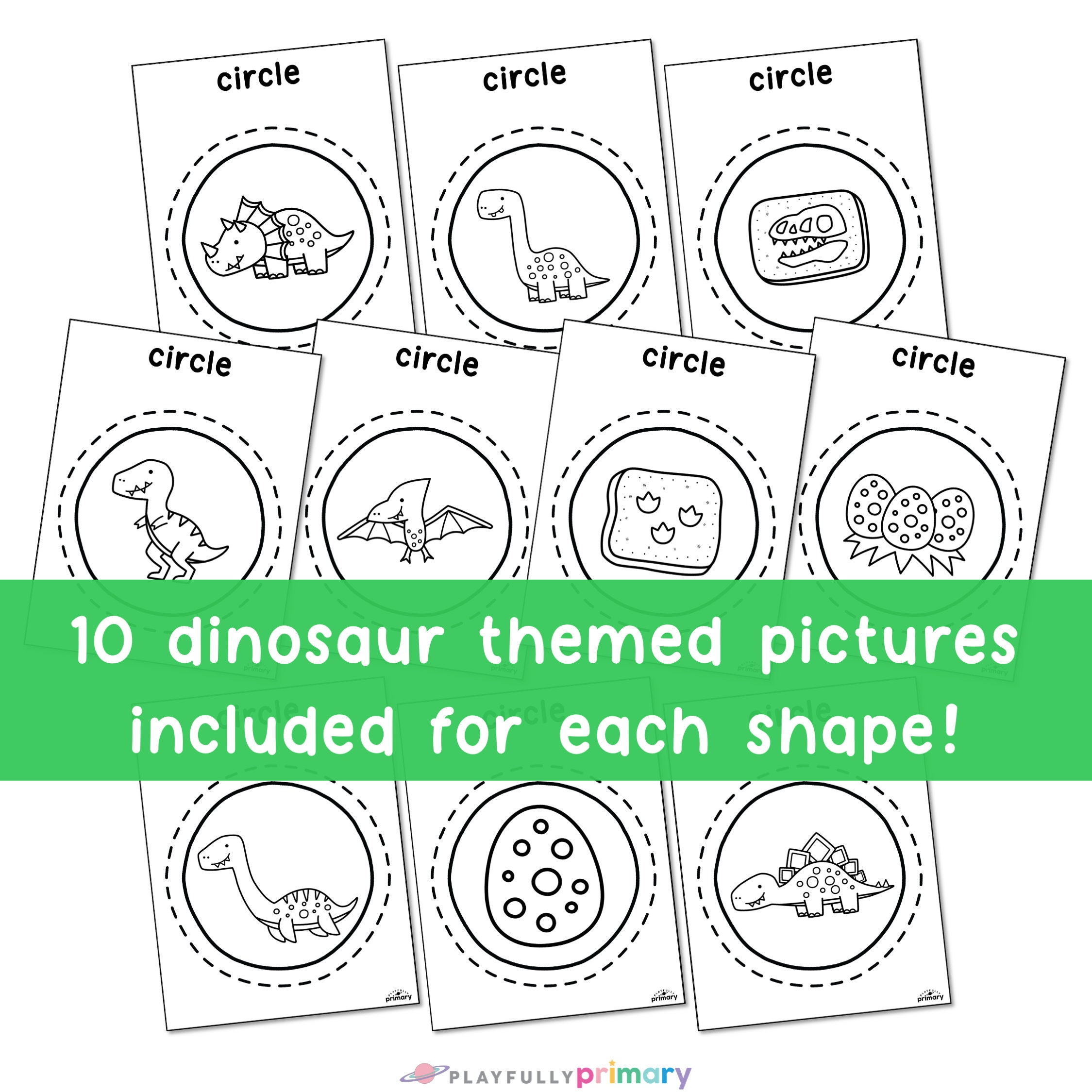 Dinosaur Shapes Activity Dinosaur Craft for Preschool Scissor Skills ...