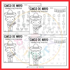 Cinco De Mayo Alphabet Tracing Printable Handwriting Worksheet ...